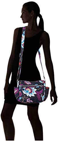 Vera Bradley Women's Performance Twill on the Go Crossbody Purse, Mayfair in Bloom, One Size