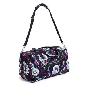 Vera Bradley Women's Performance Twill Lay Flat Travel Duffle Bag, Mayfair in Bloom, One Size