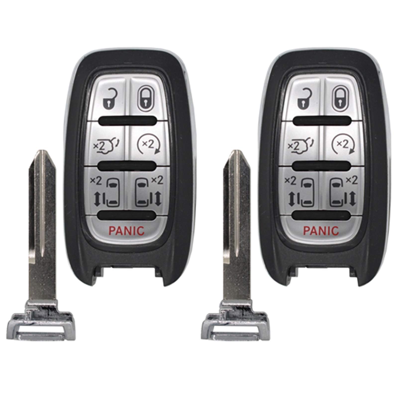 Keyless Entry Remote for Chrysler Pacifica M3N-97395900 (Pack of 2)