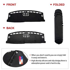 Autorder Dashboard Cover Mat for Ford Escape 2020 2021 2022 2023 2024 Accessories Dash Cover Suede Dash Mat Sunshade Glare UV Rays Protector