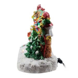 Christmas Village Building A Snowman - Pre-lit Tabletop Snow Village - Perfect Addition to Your Christmas Indoor Decorations & Christmas Village Displays