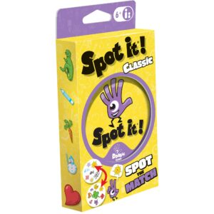 spot it! classic card game (eco-blister)| matching | fun kids for family night travel great gift ages 6+ 2-8 players avg. playtime 15 mins made by zygomatic