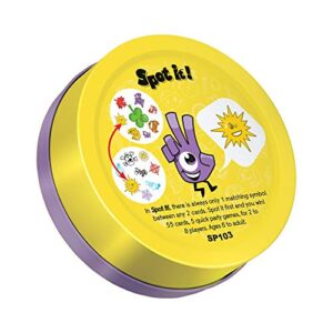 Spot It! Classic Card Game (Eco-Blister)| Matching | Fun Kids for Family Night Travel Great Gift Ages 6+ 2-8 Players Avg. Playtime 15 Mins Made by Zygomatic