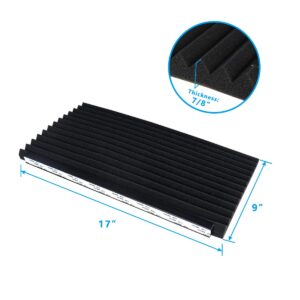 Air Jade Window Air Conditioner Side Panels Insulation, Window AC Side Foam Panel of 17 x 9 x 7/8 inches, Pack of 2, Black