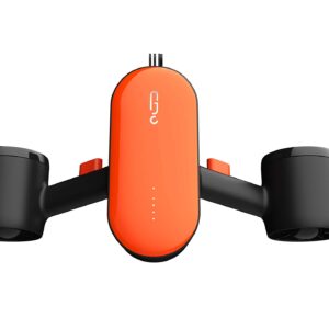 GENEINNO S2, Underwater Scooter Dual Propellers with Compatible with GoPro, Orange, 504 * 148 * 270 mm