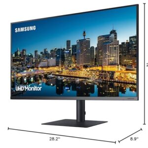 Samsung TU872 Series 32-Inch Viewfinity 4K UHD (3840x2160) Computer Monitor, Thunderbolt 3 Daisy Chain, HDMI, Display Port, Height Adjustable Stand, 3 Yr WRNTY (LF32TU872VNXGO)