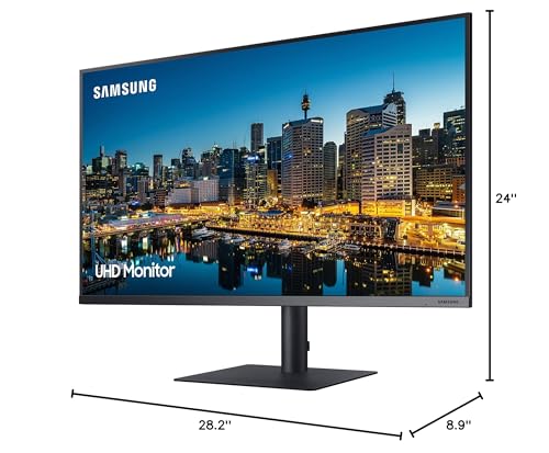 Samsung TU872 Series 32-Inch Viewfinity 4K UHD (3840x2160) Computer Monitor, Thunderbolt 3 Daisy Chain, HDMI, Display Port, Height Adjustable Stand, 3 Yr WRNTY (LF32TU872VNXGO)