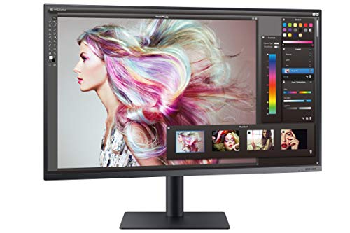 Samsung TU872 Series 32-Inch Viewfinity 4K UHD (3840x2160) Computer Monitor, Thunderbolt 3 Daisy Chain, HDMI, Display Port, Height Adjustable Stand, 3 Yr WRNTY (LF32TU872VNXGO)