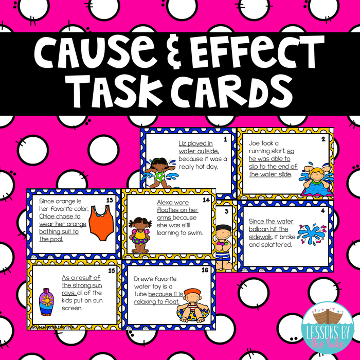 Cause and Effect Sentence Task Cards