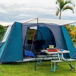 NTK Flash 8 Sleeps up to 8 Person 13.1 by 8.9 FT Outdoor Instant Cabin Family Camping Tent 100% Waterproof 2500mm