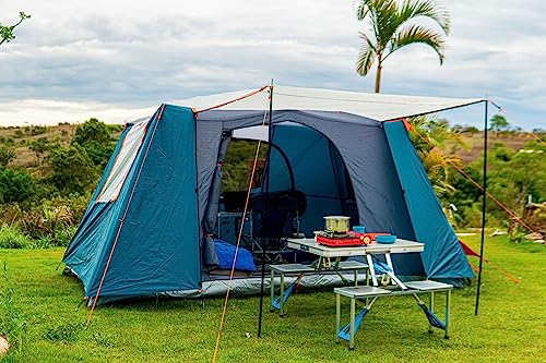 NTK Flash 8 Sleeps up to 8 Person 13.1 by 8.9 FT Outdoor Instant Cabin Family Camping Tent 100% Waterproof 2500mm