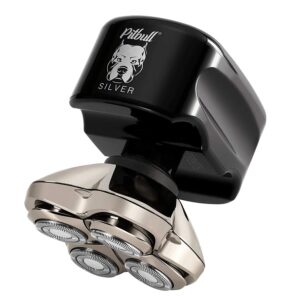 Buy a Skull Shaver Pitbull Silver PRO Along with 3 Head Replacement Blade