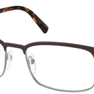 Eyeglasses Prada PR 54 WV 03G1O1 Matte Brown/Gunmetal