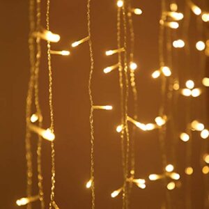 Koxly Outdoor String Lights 200 LED 66FT Long Fairy Tree Light with Remote Control Timer Waterproof Christmas Decorative Extendable Lights Plug in 8 Modes Twinkle Lights for Wedding Party Holiday