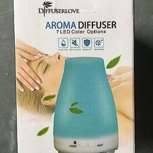 Diffuserlove Essential Oil Diffuser 200ML Aroma Diffuser Mist Humidifiers with 7 Color LED Lights, Auto Shut-Off Function for Bedroom Office Room House