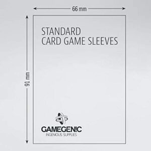 2 Packs Gamegenic Prime Board Game Sleeves 50ct Standard Card Game Size Card Sleeves Individual Pack