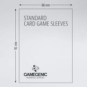 2 Packs Gamegenic Prime Board Game Sleeves 50ct Standard Card Game Size Card Sleeves Individual Pack