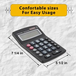 Lily' Home Jumbo 12 Digit with Solar Power, Large LCD Display - Desktop Calculator, Dual Power, Large Button Design, Battery Operation, Easy-to-Read Tilted, for Home, Office, School, Class & Business