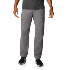 columbia men's newton ridge convertible pant, city grey, 38