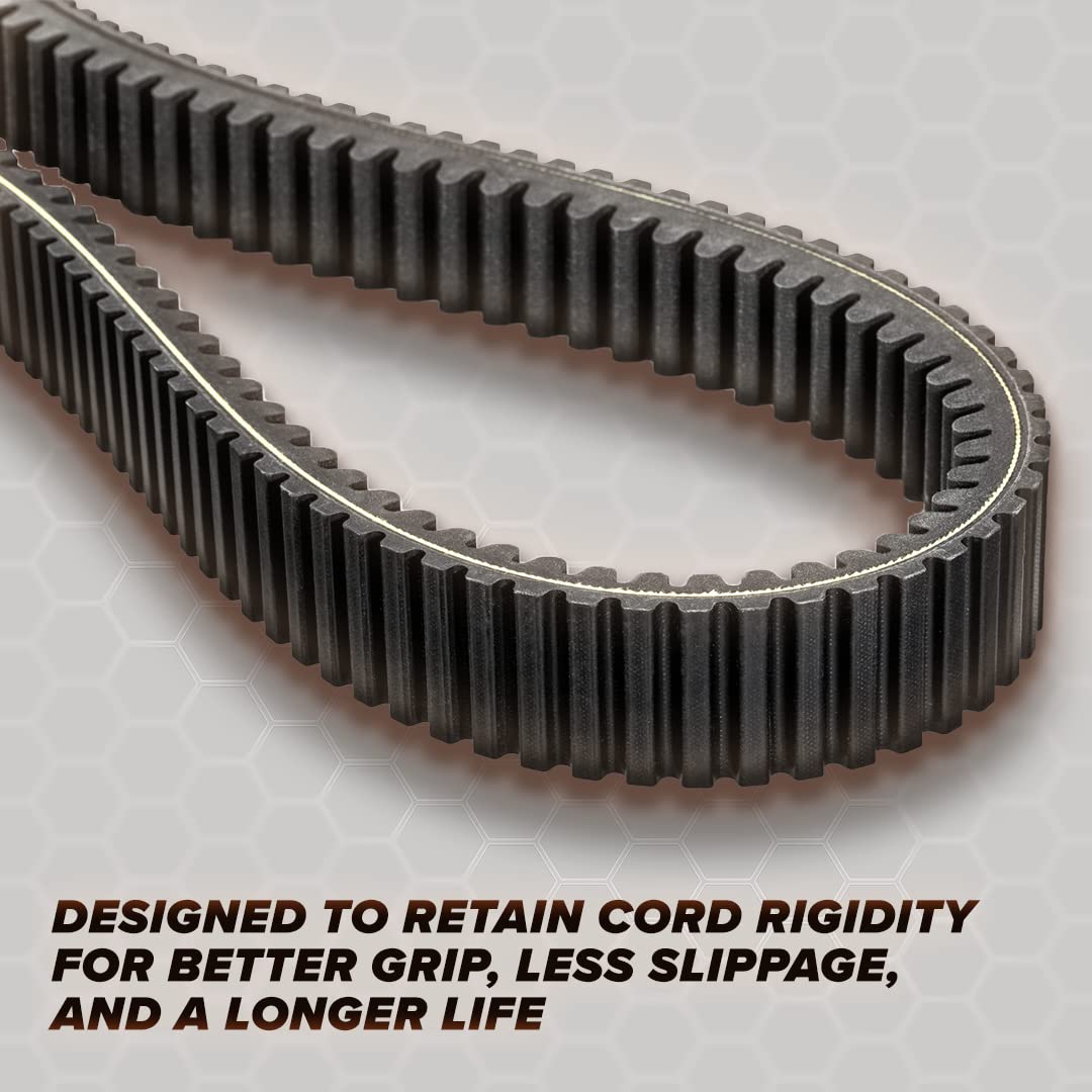 SuperATV Heavy Duty World's-Best CVT Drive Belt for 2011-2020 Polaris RZR 900 (All sub-Models) / 2021+ Trail 900 Sport/S 900 (See Fitment) | Smooth Engagement | 400HP Shock Load Rating!