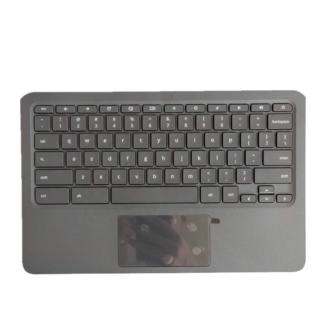 Replacement for HP Chromebook 11 G6 EE Laptop Upper Case Palmrest Keyboard Touchpad Assembly Part L14921-001