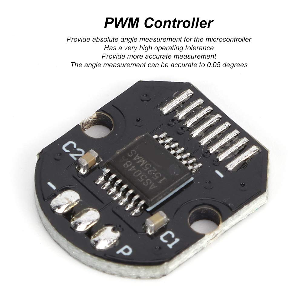 Fafeicy 1 PCS AS5048A Magnetic Encoder, Stepper Encoder Magnetic PWM/Serial Peripheral Interface Port Module PWM Controller 5V DC Angle Accuracy 0.05° (1)