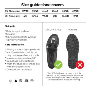 BBB Cycling Unisex's Flat Shoe Covers UltraWear zipperless, Black, Women 2