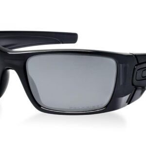 Oakley Men's OO9096 Fuel Cell Rectangular Sunglasses, Polished Black/Clear, 60 mm