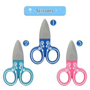 LEIZHAN Cute USB Flash Drive 32GB, 3 Pack Scissors Design Computer Memory Stick USB 2.0 Pendrive for Teachers, Students, Family and Friends