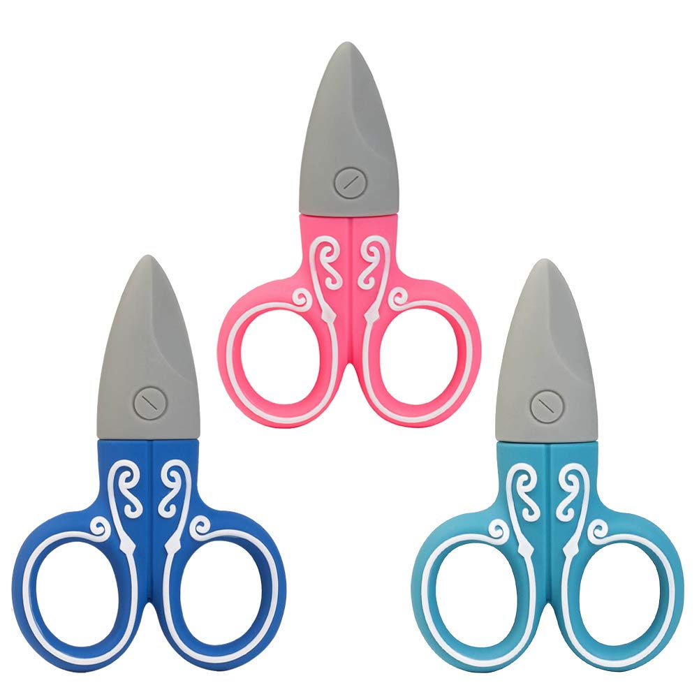 LEIZHAN Cute USB Flash Drive 32GB, 3 Pack Scissors Design Computer Memory Stick USB 2.0 Pendrive for Teachers, Students, Family and Friends