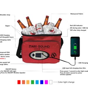 Ztarx 30 Cans Soft Cooler Bag Collapsible Portable Cooler for Camping/Family Outdoor Activities