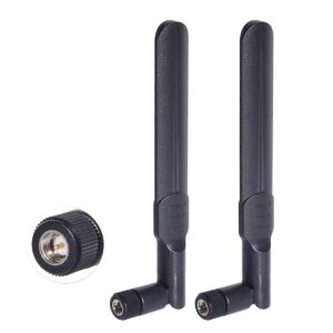 bingfu dual band wifi 2.4ghz 5ghz 5.8ghz 8dbi sma male antenna (2-pack) for wireless vedio security ip camera recorder surveillance recorder truck trailer rear view backup camera reversing monitor