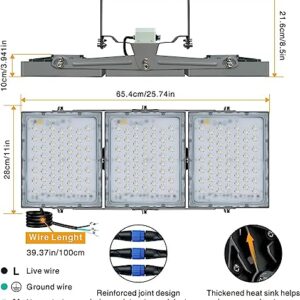 STASUN LED Flood Lights Outdoor, 300W 27000LM Dusk to Dawn Security Light with Photocell, IP66 Waterproof, 5000K, 3 Heads Adjustable Wide Outside Lighting for Area Parking Lot, Yard, Street, Stadium