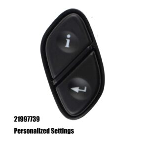 Steering Wheel Control Switch Button Replacement for 2003-2009 Silverado Suburban Tahoe Avalanche GMC Sierra Yukon Escalade Replaces# 21997738, 21997739, 1999442, 1999443