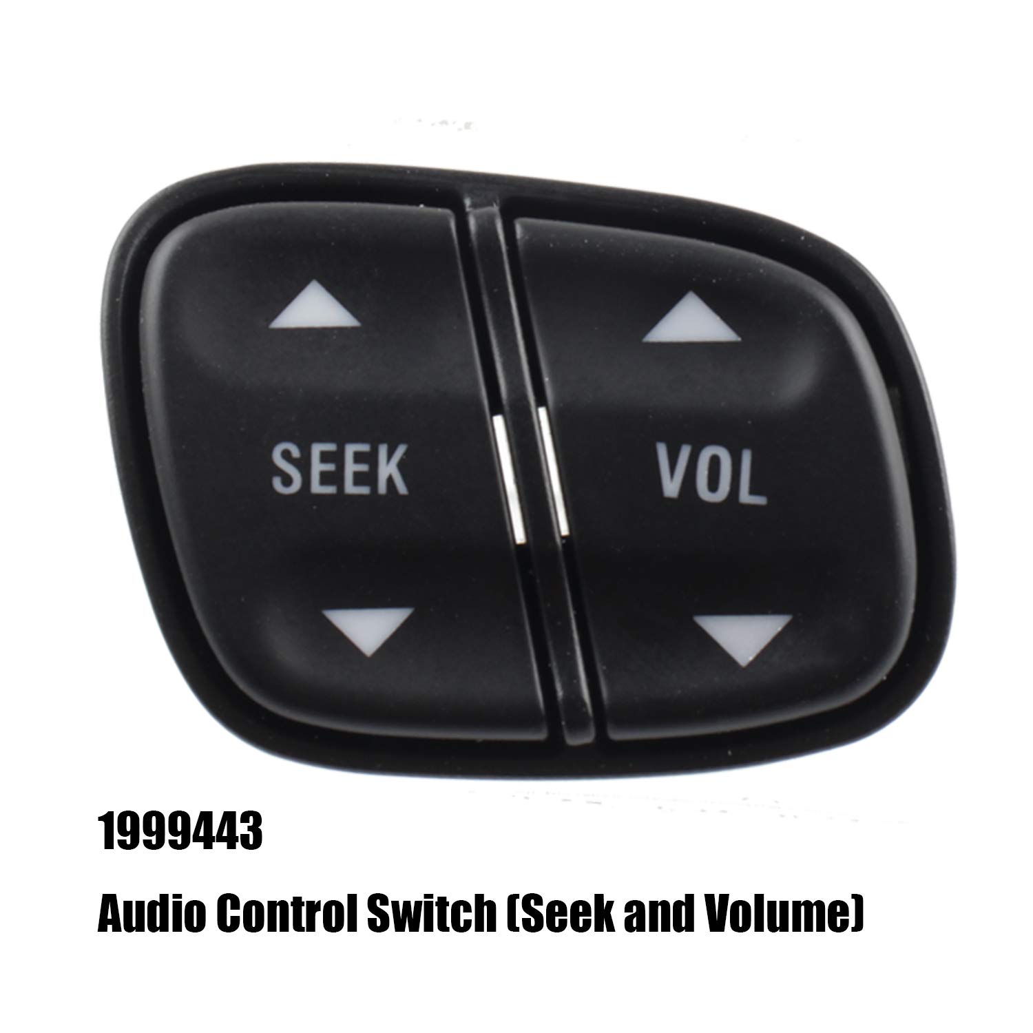 Steering Wheel Control Switch Button Replacement for 2003-2009 Silverado Suburban Tahoe Avalanche GMC Sierra Yukon Escalade Replaces# 21997738, 21997739, 1999442, 1999443