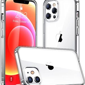 Mkeke Compatible with iPhone 12 Case/Compatible with iPhone 12 Pro Case, Clear Shockproof Protective Phone Cases Slim Thin Cover for iPhone 12/12 Pro 6.1 inch Released in 2020