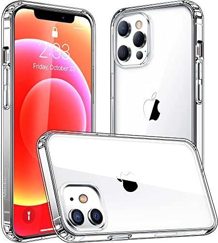 Mkeke Compatible with iPhone 12 Case/Compatible with iPhone 12 Pro Case, Clear Shockproof Protective Phone Cases Slim Thin Cover for iPhone 12/12 Pro 6.1 inch Released in 2020