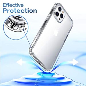 Mkeke Compatible with iPhone 12 Case/Compatible with iPhone 12 Pro Case, Clear Shockproof Protective Phone Cases Slim Thin Cover for iPhone 12/12 Pro 6.1 inch Released in 2020