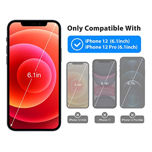 Mkeke Compatible with iPhone 12 Case/Compatible with iPhone 12 Pro Case, Clear Shockproof Protective Phone Cases Slim Thin Cover for iPhone 12/12 Pro 6.1 inch Released in 2020