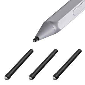 timovo pen tips for surface pen, (3 pack, original hb type) original surface pen tips replacement kit fit microsoft surface pro 2017 pen (model 1776) & surface pro 4 pen - black