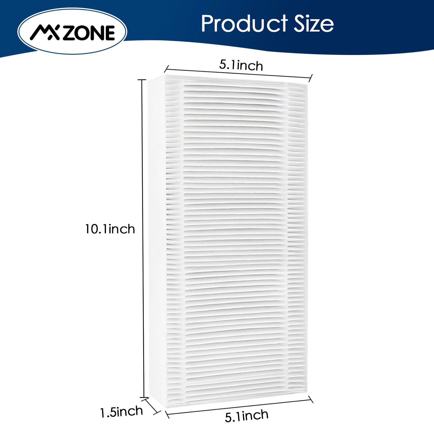 MXZONE True HEPA Filter Replacement Compatible with Febreze FRF102B and Honeywell Filter U, HHT270, HHT290 Series Air Purifier