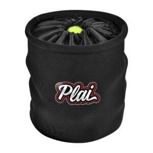 plai portable tennis ball hopper basket - great for tennis training & fast feeder for tennis balls, pickleball, table tennis or baseball balls, fits around any waist - holds 50+ tennis balls