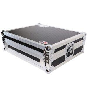 ProX X-PRIMEGO ATA Style Flight Travel hard Case for Denon DJ Prime Go Digital Controller - Silver On Black