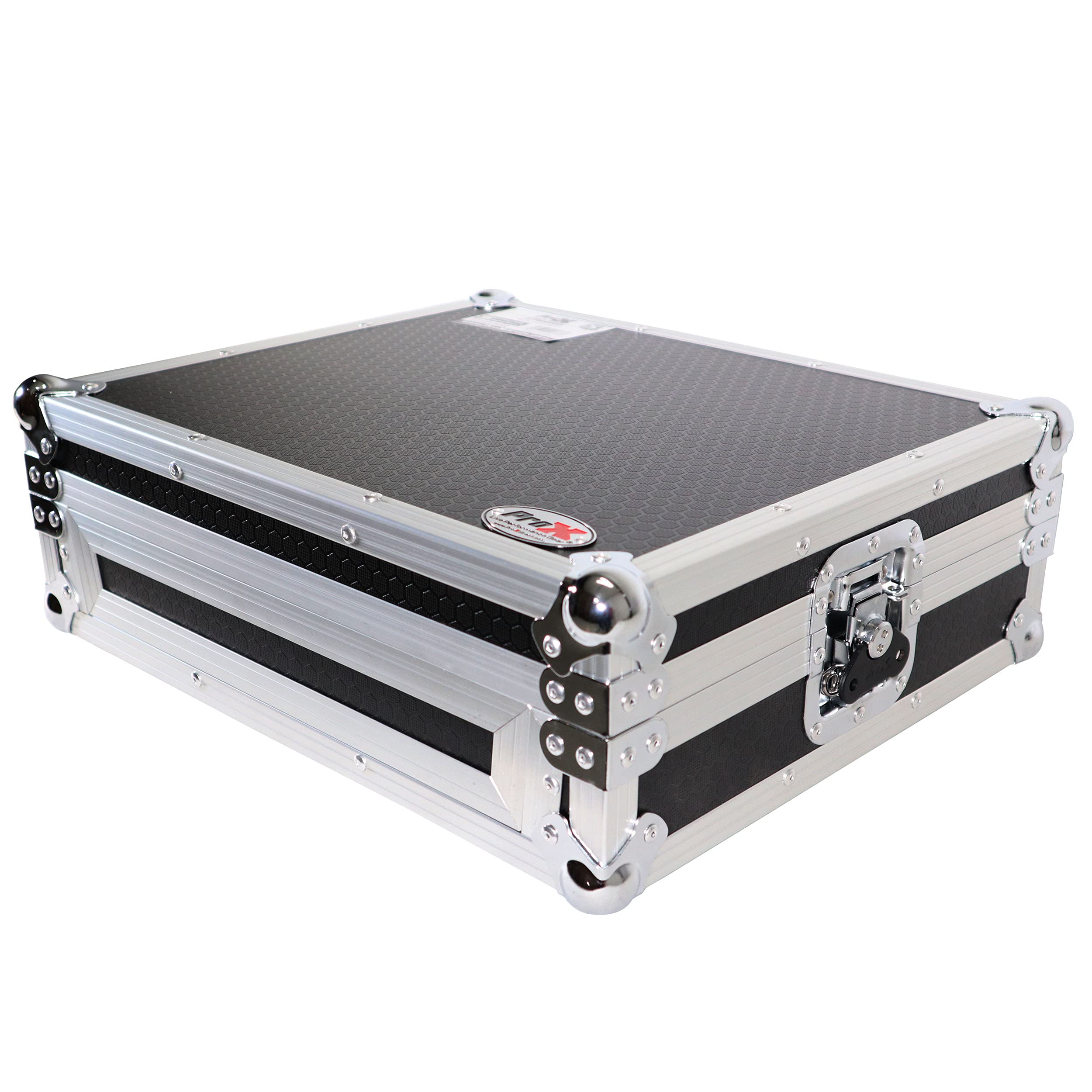 ProX X-PRIMEGO ATA Style Flight Travel hard Case for Denon DJ Prime Go Digital Controller - Silver On Black