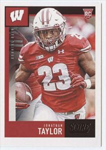 2020 score football #385 jonathan taylor rc rookie wisconsin badgers official nfl trading card made by panini america