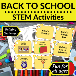 stem activities: back to school building challenges