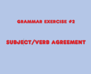 subject verb agreement lesson lesson 2