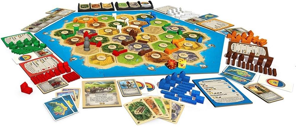 CATAN Board Game 25th Anniversary Edition | Includes The Base Game and The 5-6 Player Extension | Family Board Game | Board Game for Adults and Family | for 3 to 6 Players | Made by Catan Studio