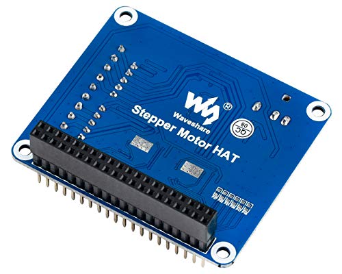 Stepper Motor HAT for Raspberry Pi 4B/3B+/2B/B+/Zero/W/WH/and Jetson Nano,DRV8825 Motor Controller Drives Two Stepper Motors, Up to 1/32 Microstepping,Use for 3D Printer,Sculpturing Machine etc