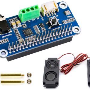 Audio HAT Module for Raspberry Pi 4B/3B+/3B/2B/B+/A+/Zero/Zero W/Pi Zero WH,WM8960 Hi-Fi Sound Card HAT Stereo CODEC, Play/Record